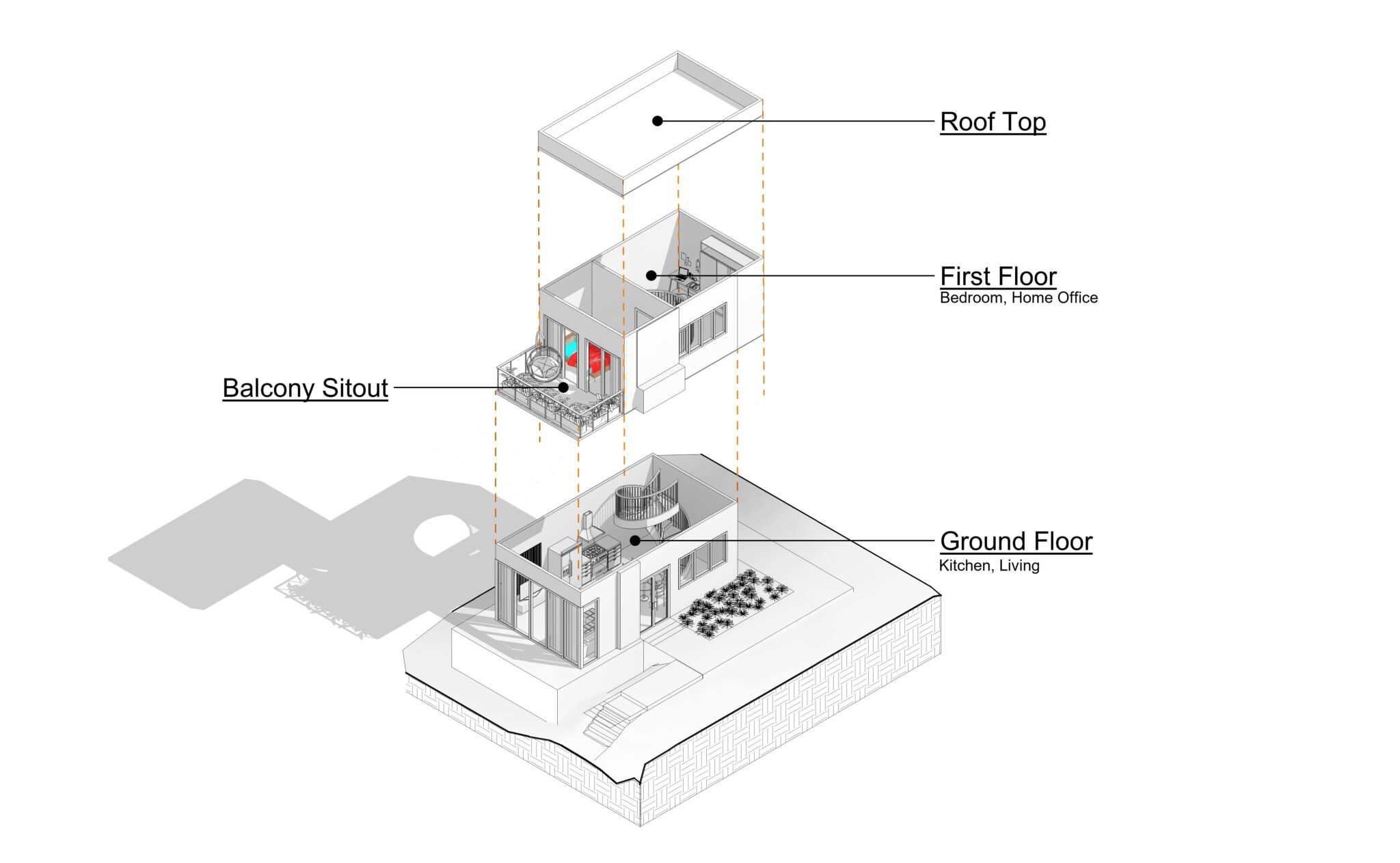 Exploded Architectural Diagram – CAD Needs (Download Free Revit/CAD Files)